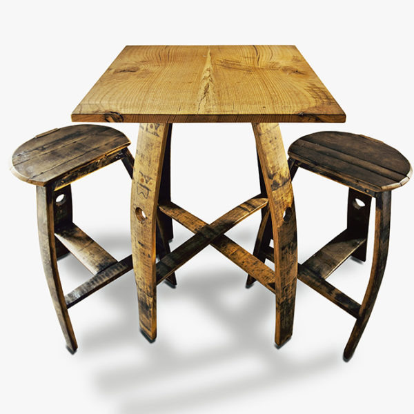 26" square bar table | Bourbon Barrel Furniture - Bourbon Barrel Artisan